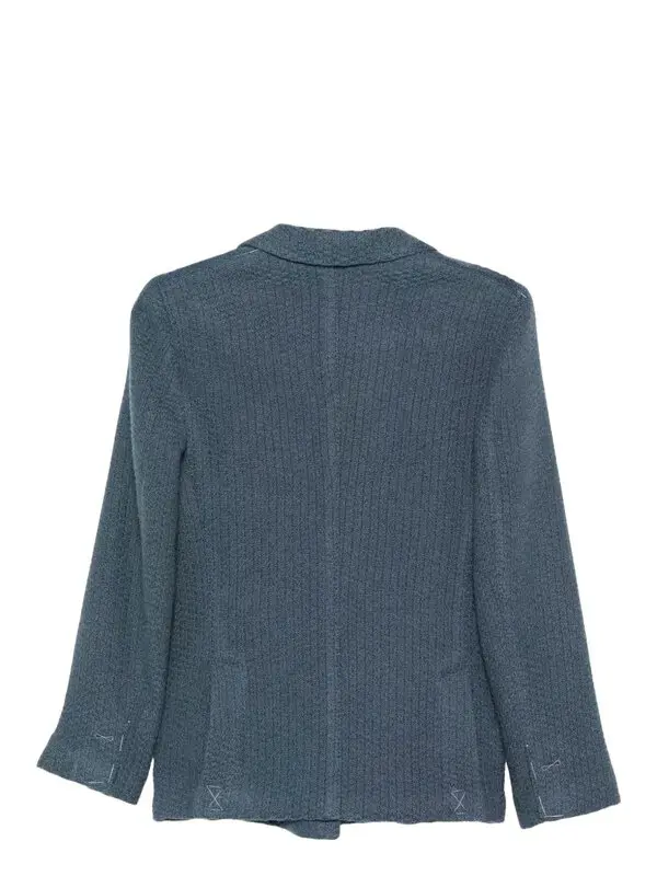 Eleventy Double-breasted Cashmere Jacket - Blue