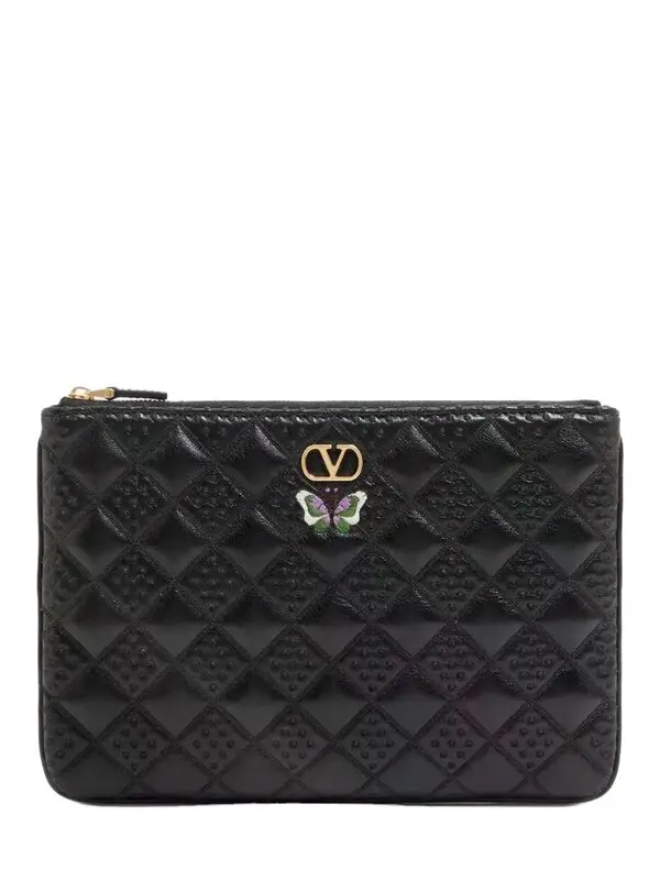 Valentino Garavani Flutterby Clutch - Black