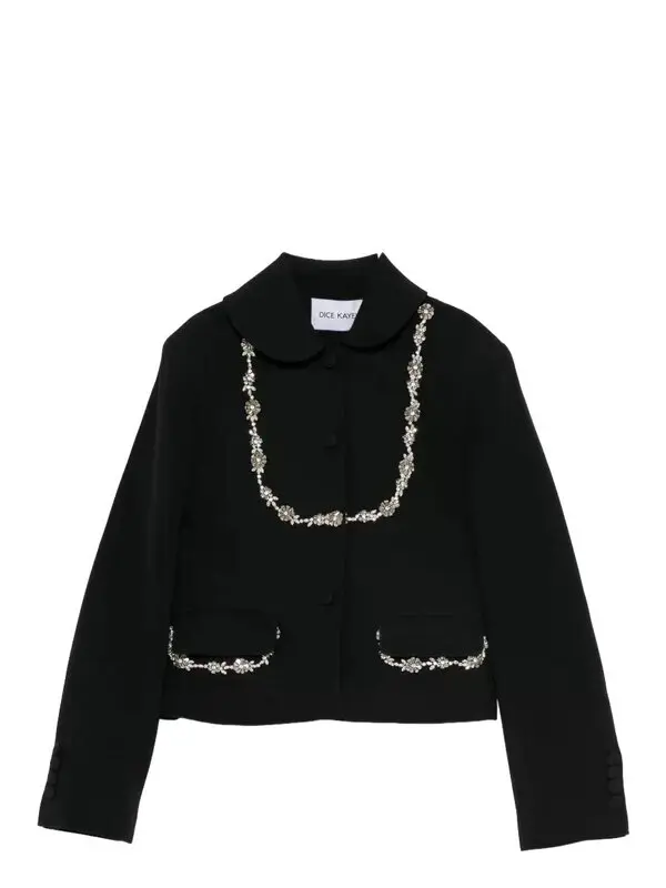 Dice Kayek Crystal Embellished Jacket - Black