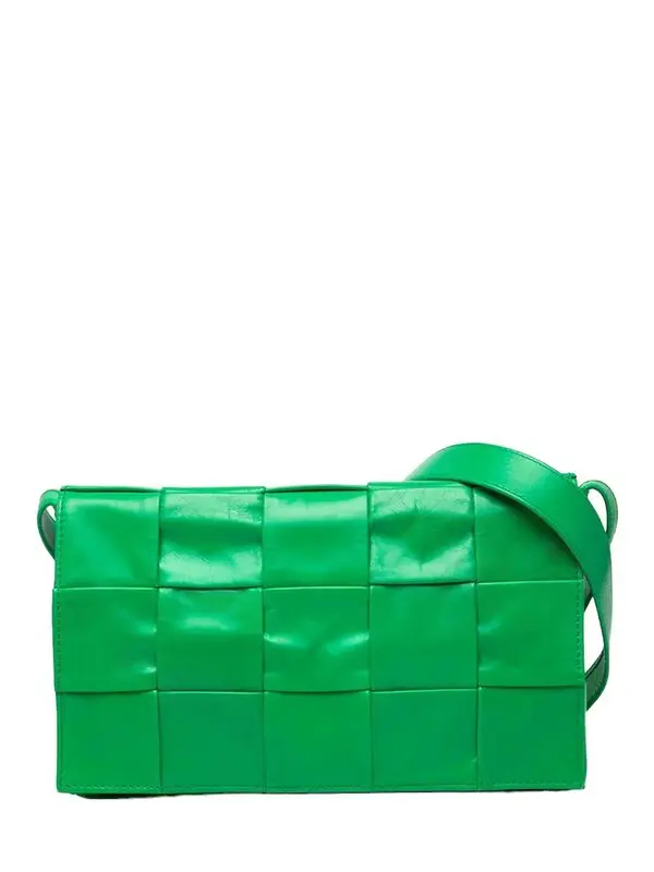 Bottega Veneta 2012-2026 Nappa Intrecciato Cassette Crossbody Bag - Green