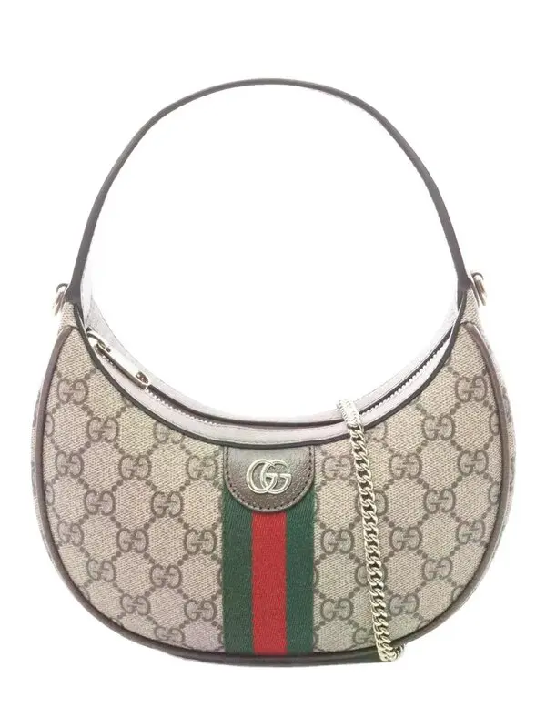 Gucci Small Ophidia Gg Supreme Web Satchel - Neutrals