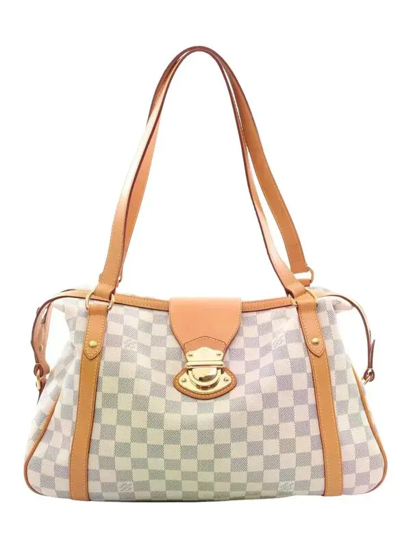 LOUIS VUITTON Damier Azur Stresa Pm Shoulder Bag - White