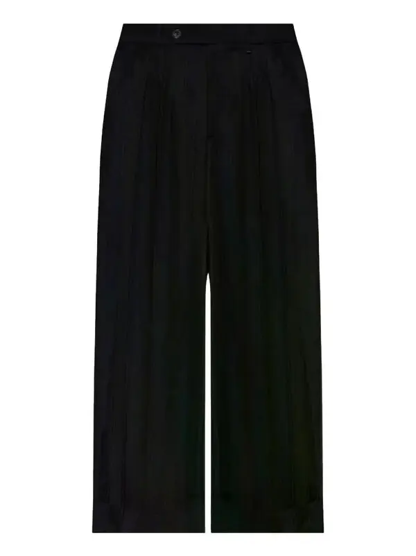 VIVIENNE WESTWOOD Clark Striped Wool Trousers - Black