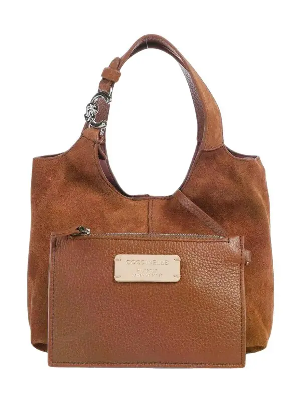 COCCINELLE Suede Tote Bag - Brown