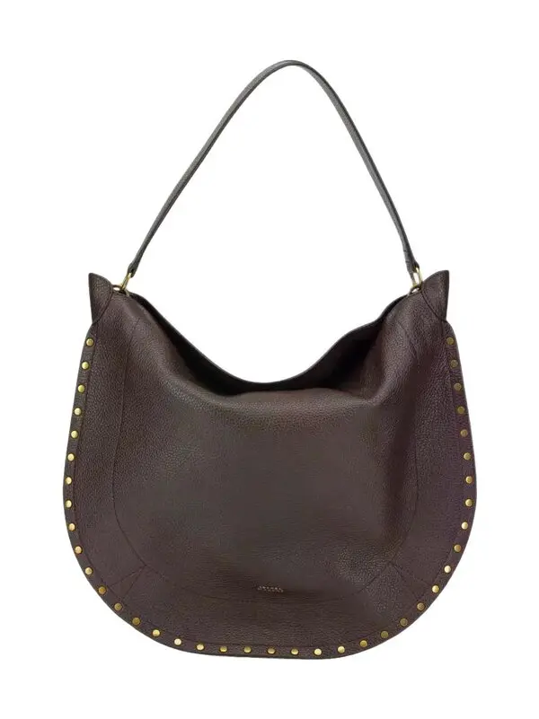 Isabel Marant Étoile Studded Leather Shoulder Bag - Brown
