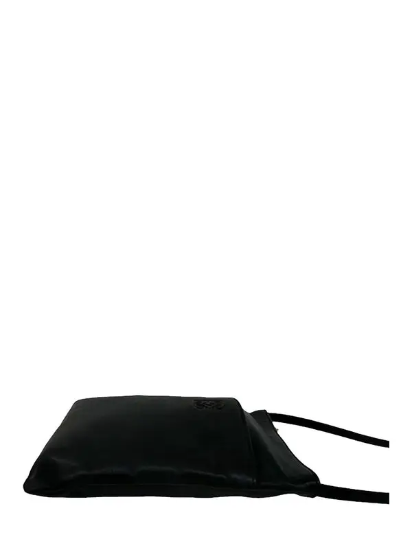 Loewe Leather Anagram Crossbody Bag - Black
