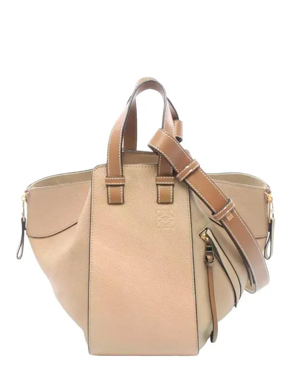 Loewe Small Leather Hammock Satchel - Neutrals
