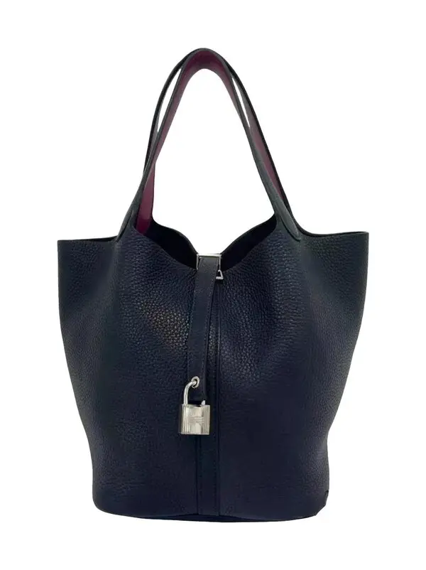 Hermès 2017 Clemence Picotin Lock 22 Handbag - Blue