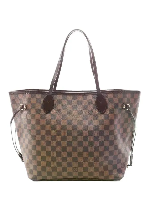 LOUIS VUITTON Damier Ebene Neverfull Mm Tote Bag - Brown