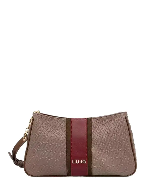 Liu Jo Monogram Embossed Crossbody Bag - Neutrals