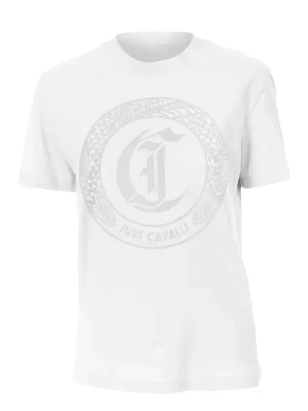 Just Cavalli Logo-print Crew Neck T-shirt - White