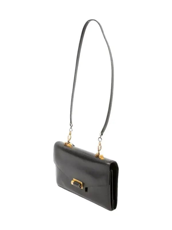 Hermès 1960s Box Shoulder Bag - Black