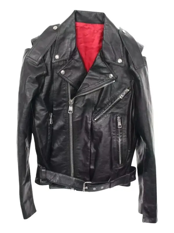 Valentino Garavani Open-shoulder Biker Jacket - Black