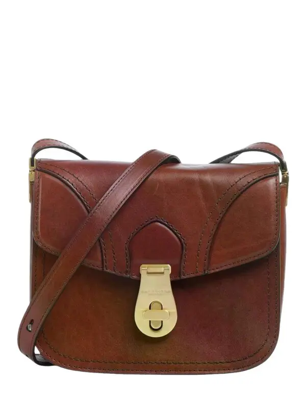 THE BRIDGE Mia Leather Shoulder Bag - Brown