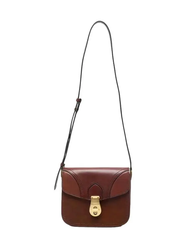 THE BRIDGE Mia Leather Shoulder Bag - Brown