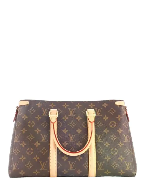 LOUIS VUITTON Monogram Canvas Soufflot Mm Tote Bag - Neutrals