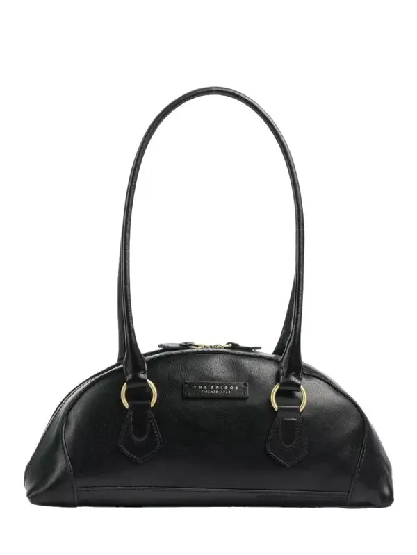 THE BRIDGE Magda Leather Tote Bag - Black