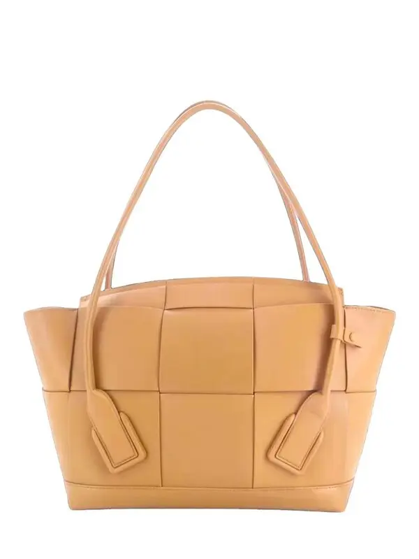 Bottega Veneta Maxi Intrecciato Leather Shoulder Bag - Brown