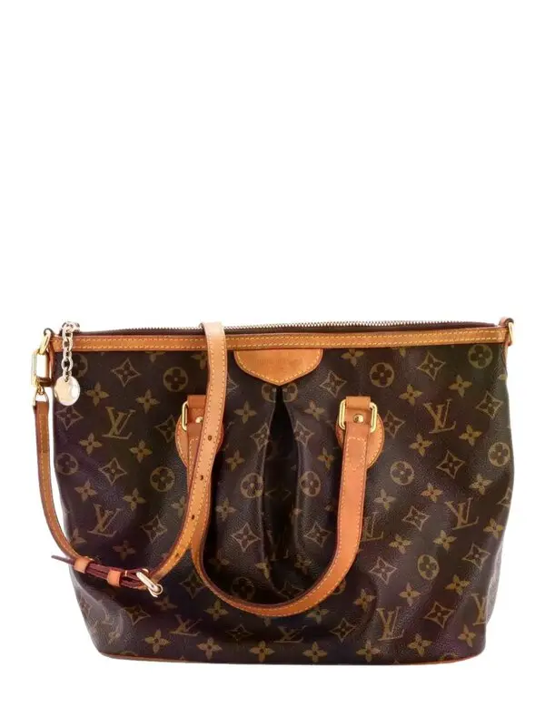 LOUIS VUITTON Palermo Monogram Canvas Pm Tote Bag - Brown