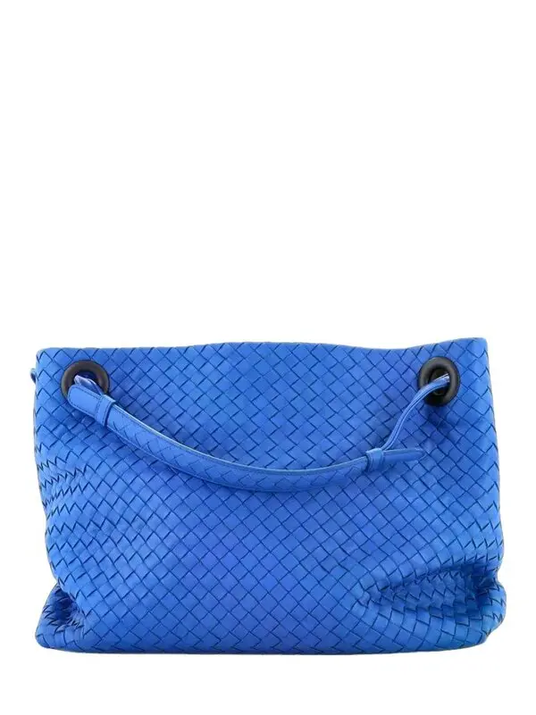 Bottega Veneta Bella Intrecciato Nappa Large Tote Bag - Blue