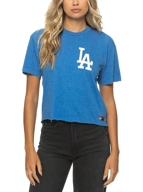 Aviator Nation Graphic Boyfriend Tee - Cobalt