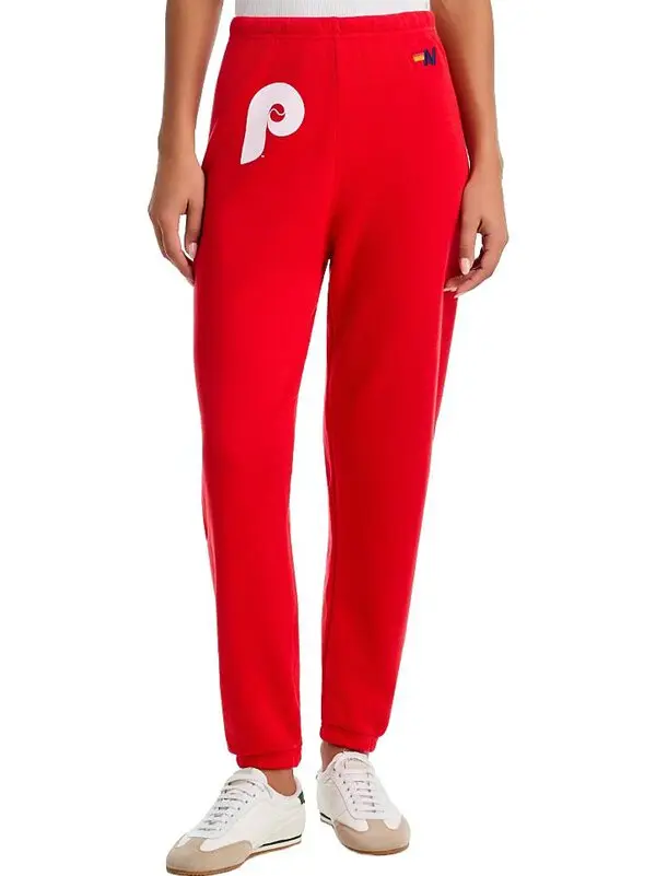 Aviator Nation Philadelphia Phillies 2026 Graphic Sweatpants - Red