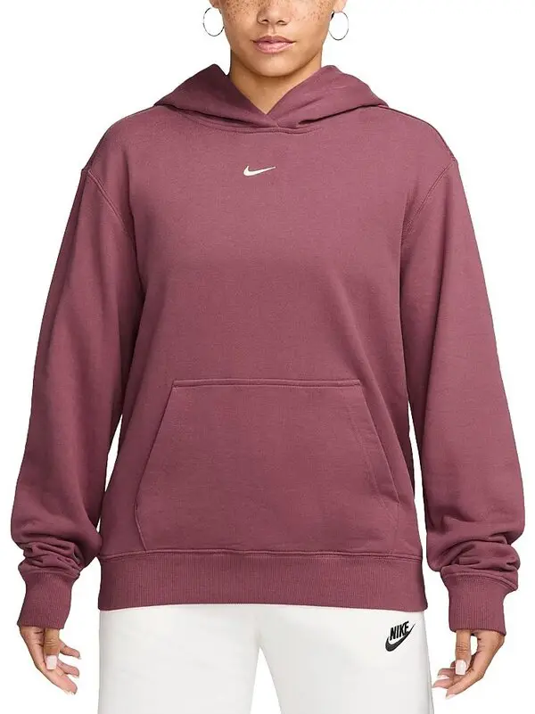 Nike Studio Fleece Lightweight Pullover Hoodie - Pink Smoke/sail