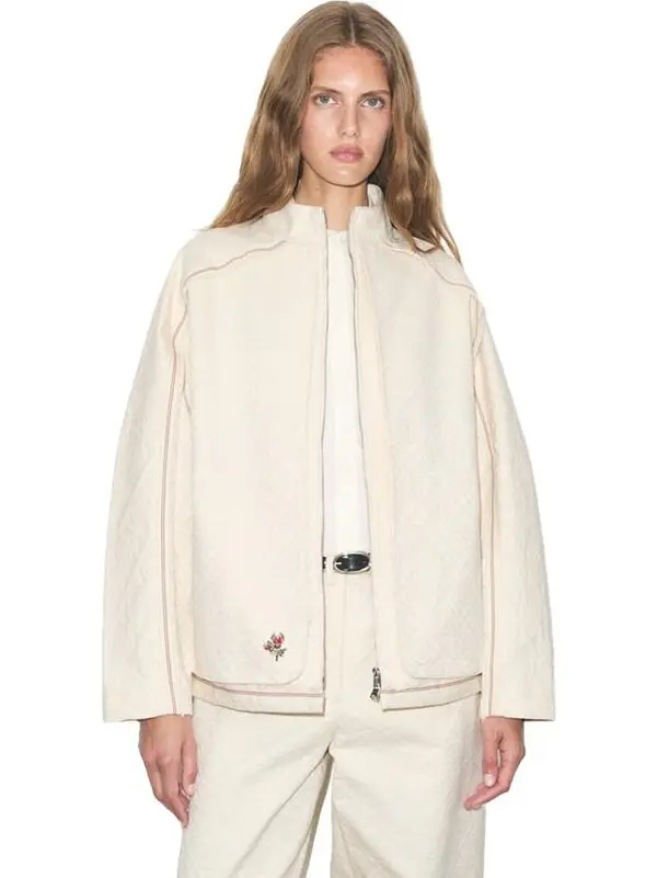 Tory Burch Denim Jacket - Ivory