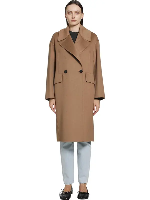 Max Mara Double-breasted Wool And Cashmere Coat - Beige