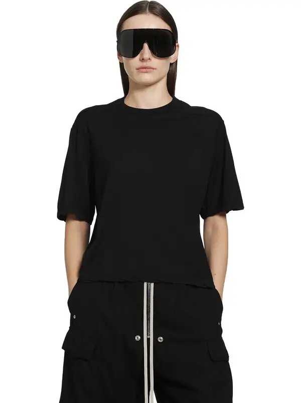 Rick Owens Cotton Gauze Jersey T-shirt - Black