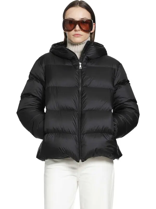 Moncler Feligule Hooded Short Down Jacket - Black