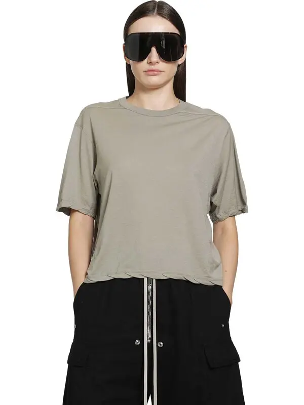 Rick Owens Cotton Jersey T-shirt - Beige