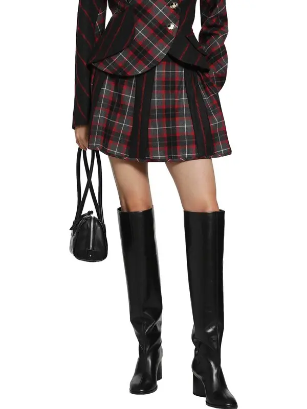 VIVIENNE WESTWOOD Tartan Mini Bell Skirt - Red
