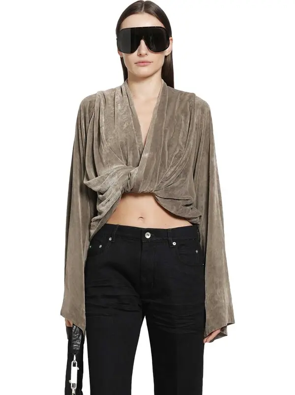 Rick Owens Tower Twist Top - Beige