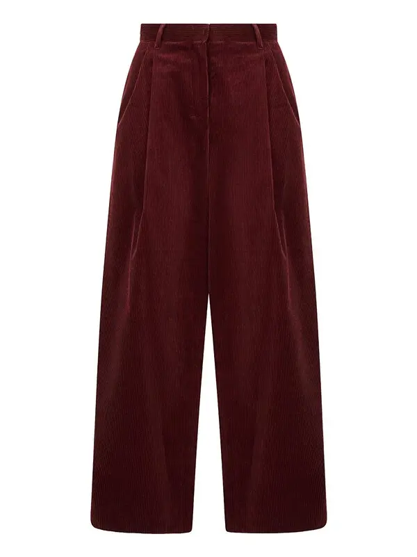 Max Mara Tailored Trousers With Belt Loops - Brown