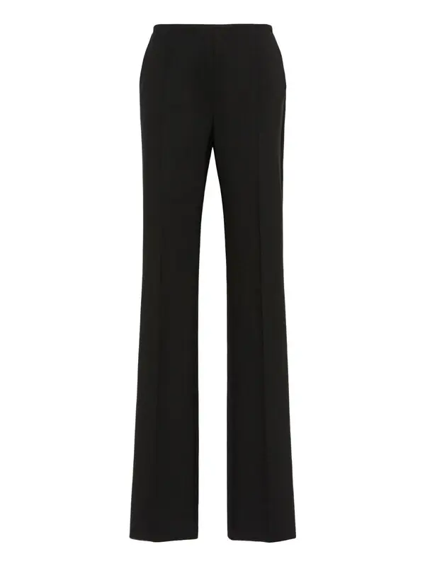 Max Mara Slim-fit Wool Cloth Trousers - Black
