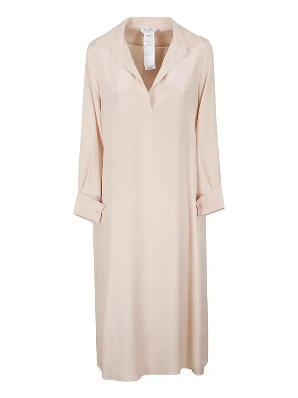 Max Mara Long-sleeved Collared Dress - No
