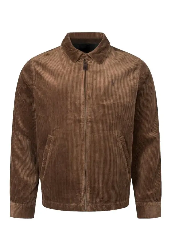 Polo Ralph Lauren Embroidered-logo Corduroy Jacket - Brown
