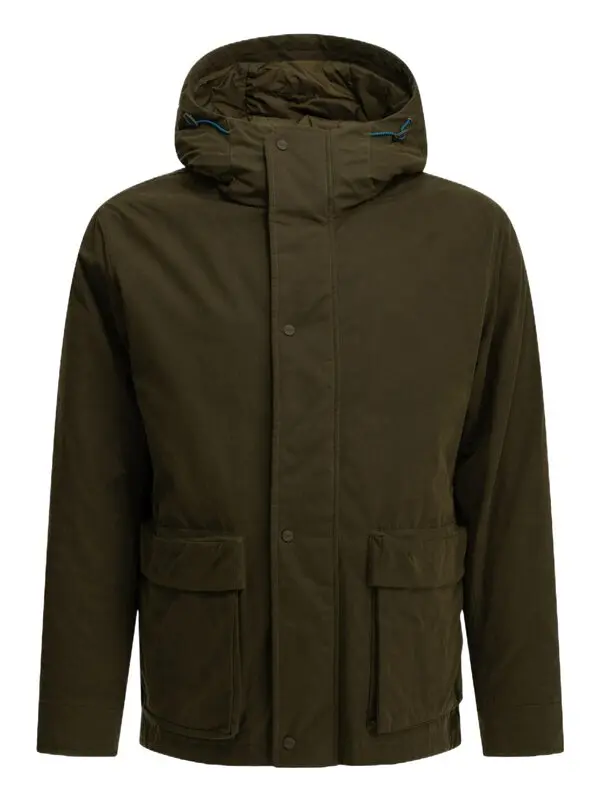 Herno Long-sleeved Hooded Down Jacket - Green