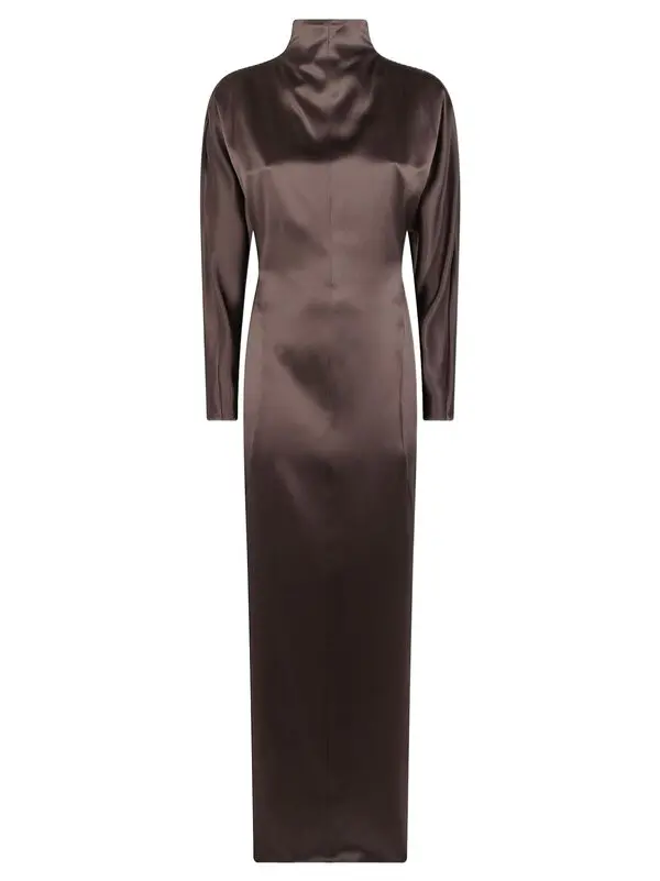 Max Mara Satin-finish Maxi Dress - No