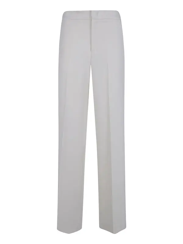 TWINSET High-waisted Straight-leg Trousers With Zip Detail - No