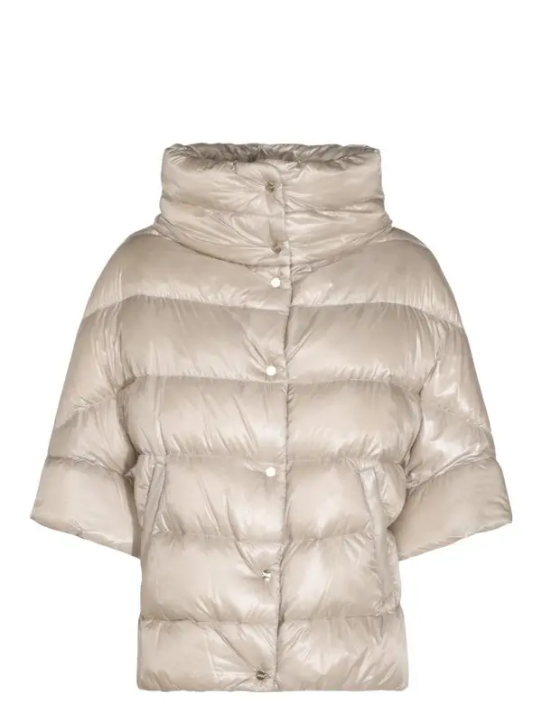 Herno High-neck Quilted Down Jacket - Nude