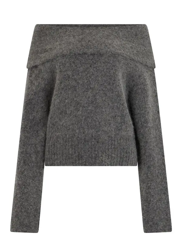 Giuseppe Di Morabito Off-the-shoulder Sweater - Dark Gray