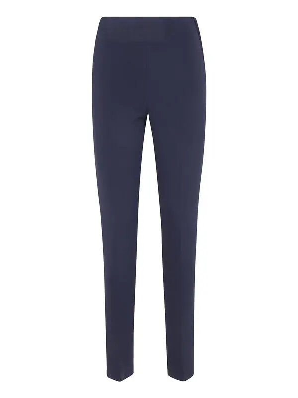 TWINSET Pleated Slim-fit Casual Trousers - Black