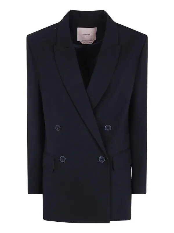 TWINSET Double-breasted Blazer - Black
