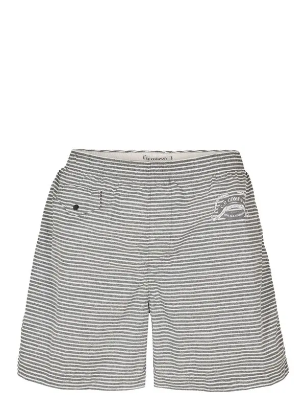 C.P. COMPANY Striped Casual Shorts - No