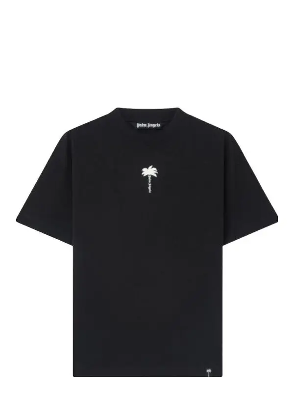 Palm Angels Palm Tree Statement Regular T-shirt - Black/off-white