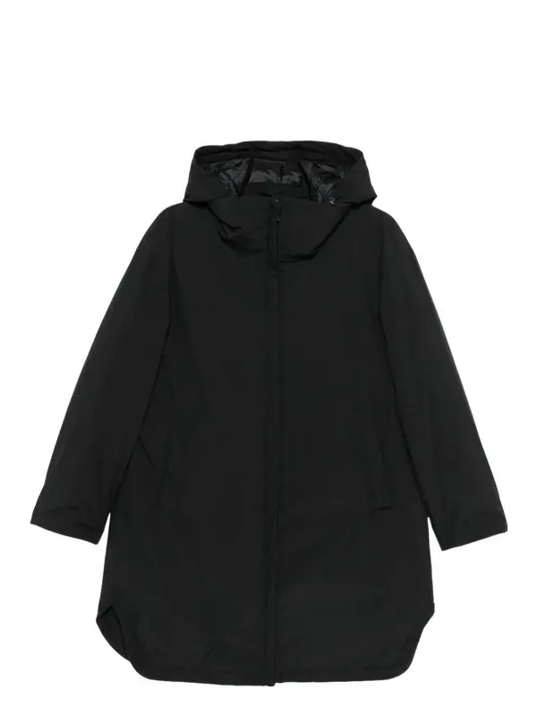 Herno Long-sleeve Hooded Down Jacket - Black