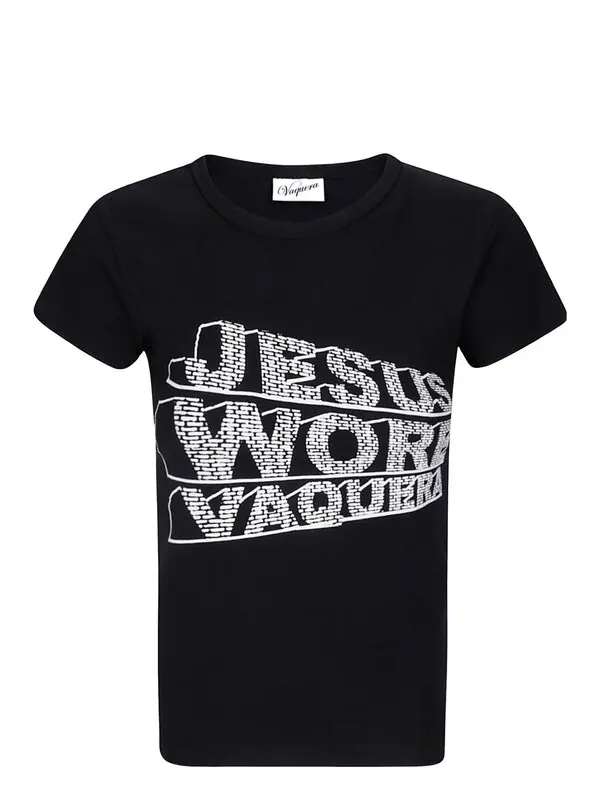 Vaquera Jesus Wore" Baby T-shirt - Black