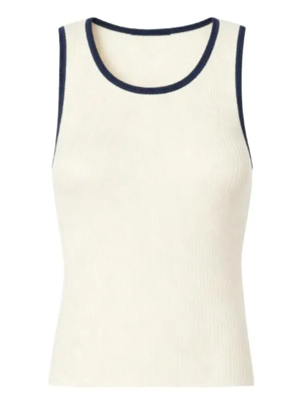 Max Mara Ribbed Sleeveless Top - Beige